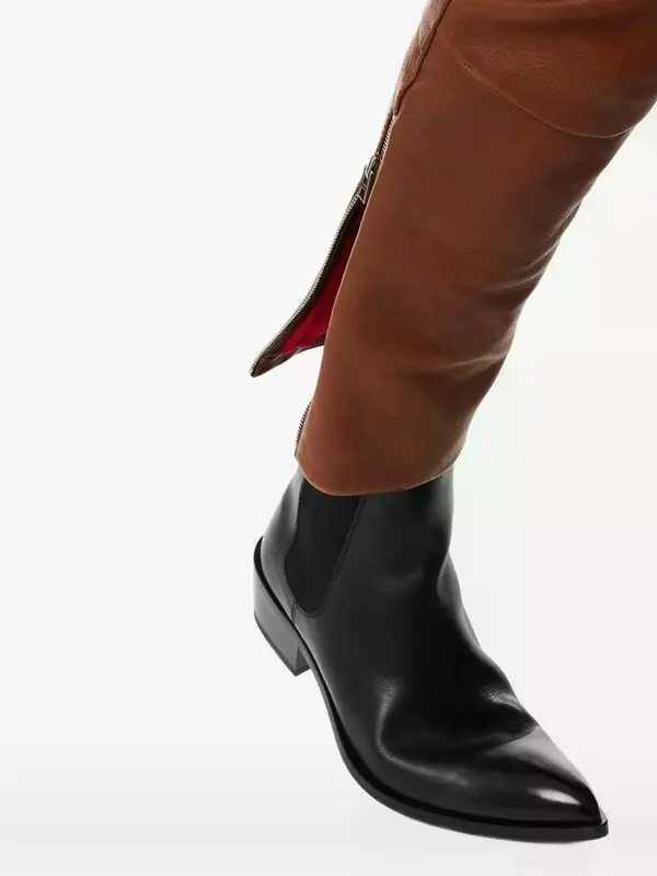 TOM FORD Buckle Leather Trousers