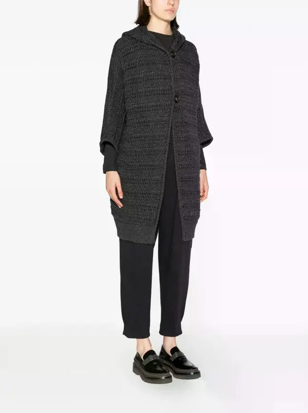 Brunello Cucinelli Hooded Midi Cardigan-coat
