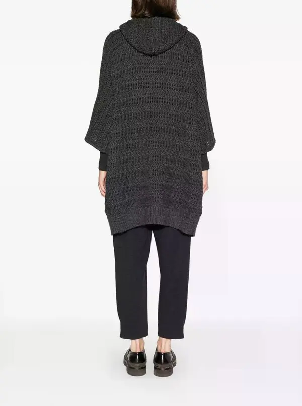 Brunello Cucinelli Hooded Midi Cardigan-coat
