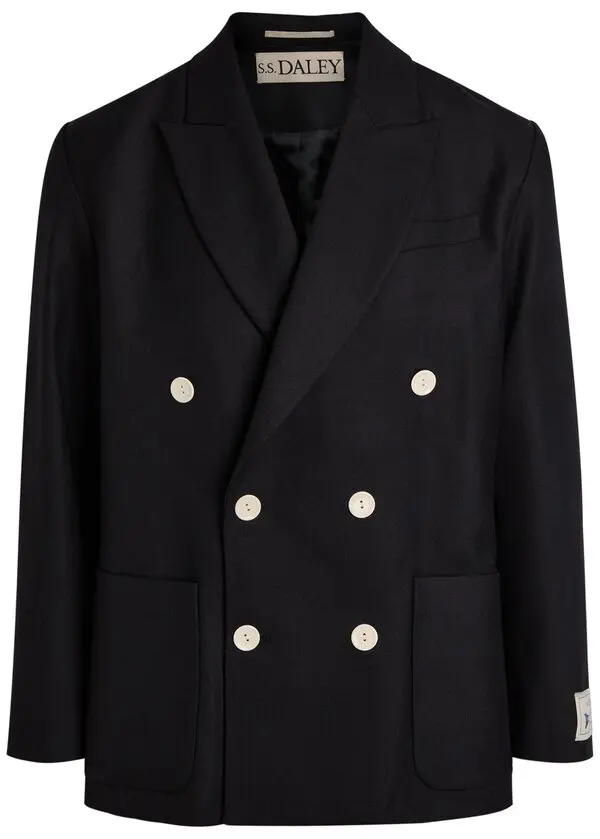 S.S.DALEY Lachlan Double-breasted Wool Jacket