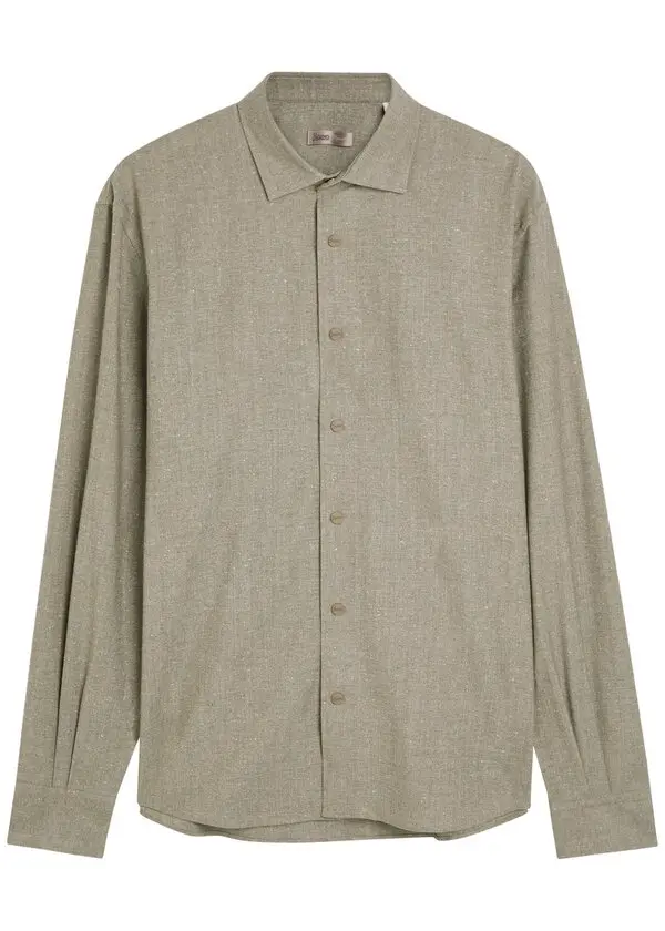 Herno Wool And Silk-blend Overshirt