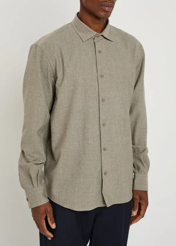 Herno Wool And Silk-blend Overshirt