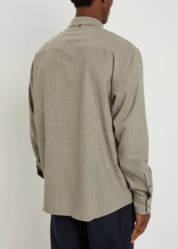 Herno Wool And Silk-blend Overshirt
