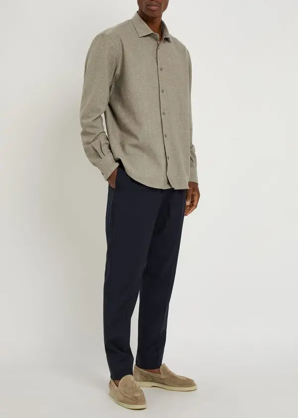 Herno Wool And Silk-blend Overshirt