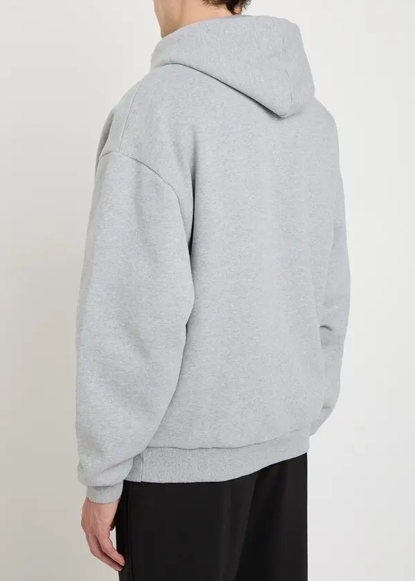 MKI MIYUKI ZOKU Hooded Cotton-blend Sweatshirt - Grey