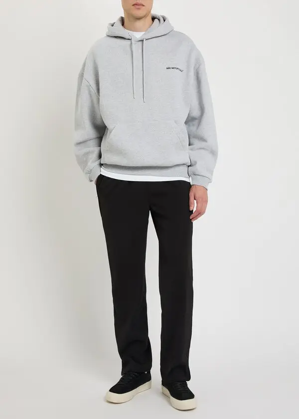 MKI MIYUKI ZOKU Hooded Cotton-blend Sweatshirt - Grey