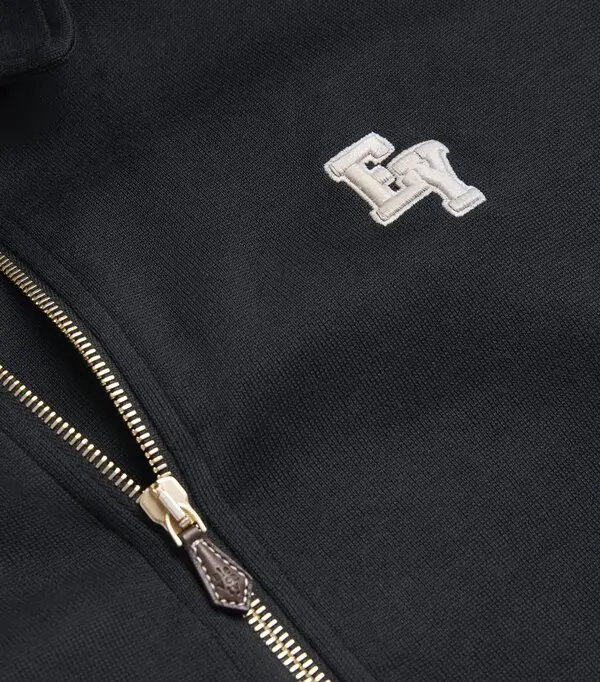 Eleventy Cotton-blend Logo Track Jacket