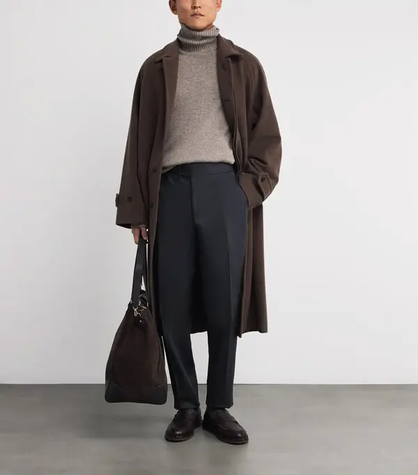 Isaia Wool-blend Casalnuovo Trousers