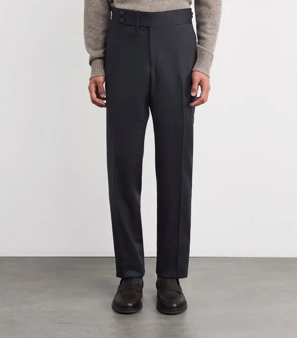 Isaia Wool-blend Casalnuovo Trousers