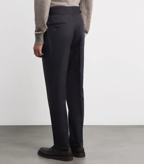 Isaia Wool-blend Casalnuovo Trousers