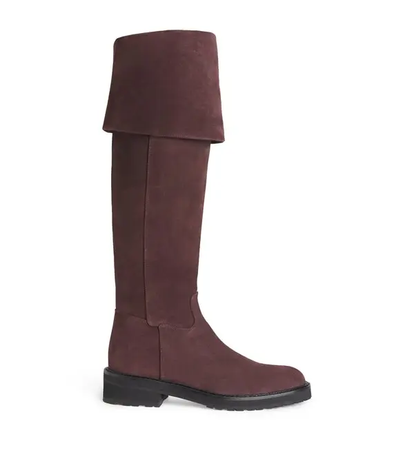 Eleventy Suede Knee-high Boots