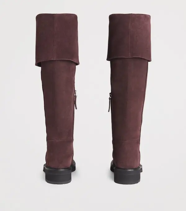 Eleventy Suede Knee-high Boots