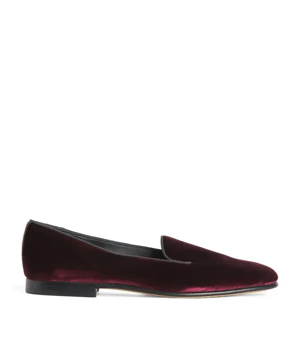 Eleventy Velvet Loafers