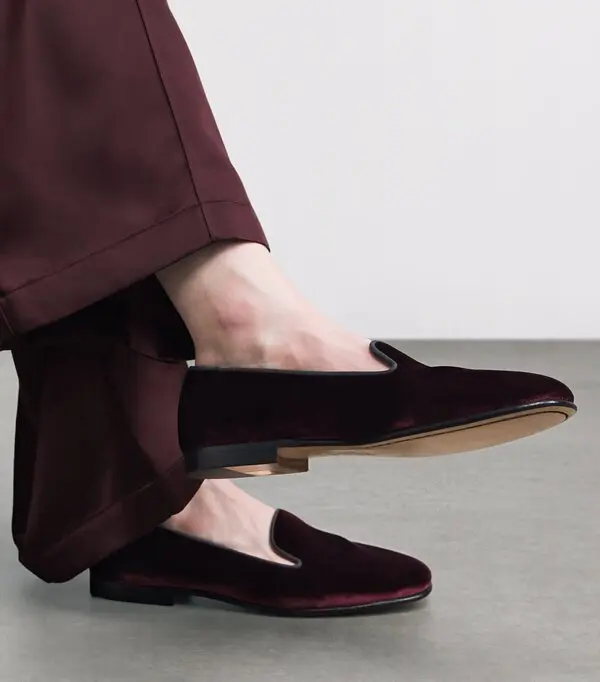 Eleventy Velvet Loafers