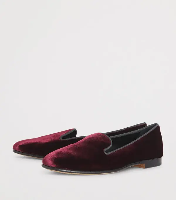 Eleventy Velvet Loafers