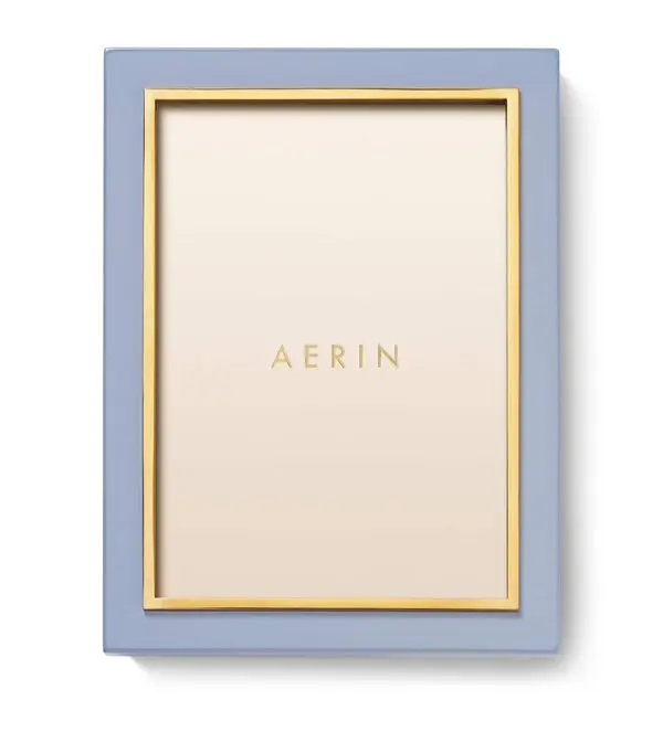 Aerin Lacquered Varda Photo Frame - Blue