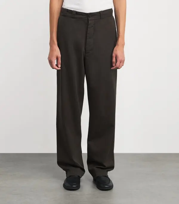 THE ROW Ottis Cotton-cashmere Trousers