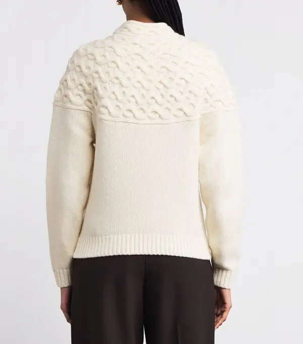 Theory Wool-cashmere Cable-knit Sweater