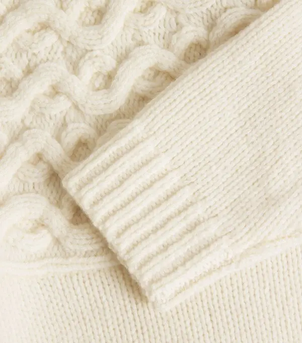 Theory Wool-cashmere Cable-knit Sweater