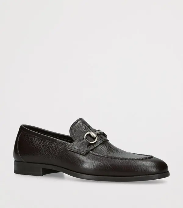 Magnanni Leather Horsebit Loafers