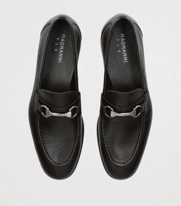 Magnanni Leather Horsebit Loafers