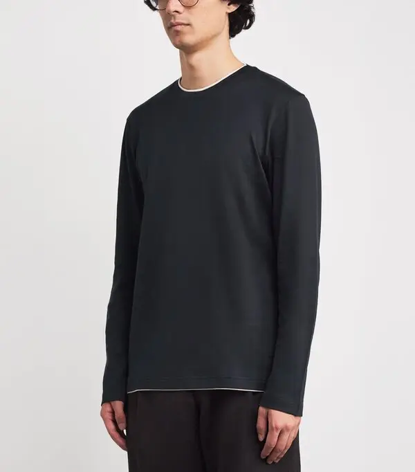 Eleventy Cotton Long-sleeve T-shirt