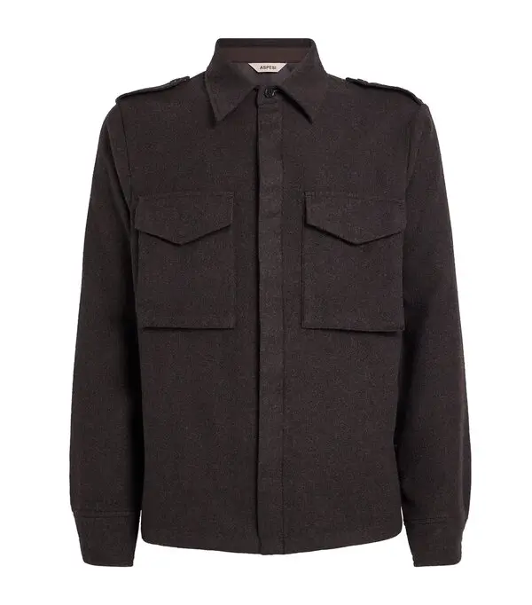 Aspesi Wool-cashmere Favola Overshirt
