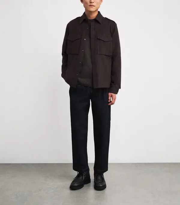 Aspesi Wool-cashmere Favola Overshirt