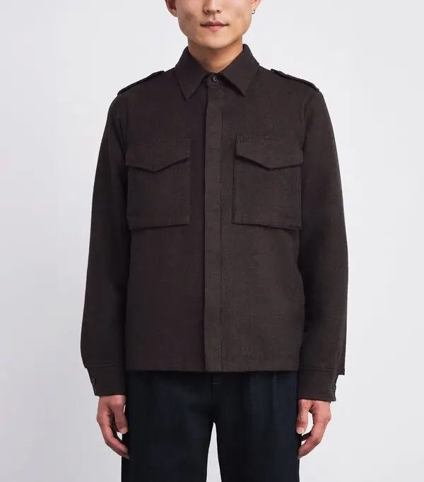 Aspesi Wool-cashmere Favola Overshirt
