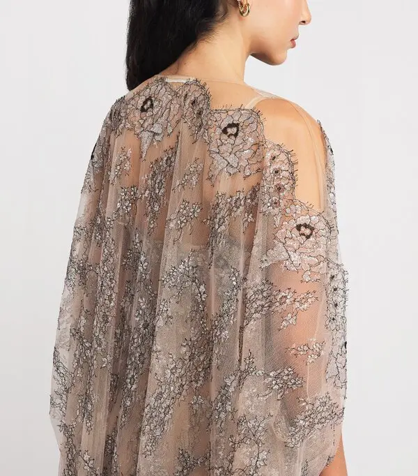 Rosamosario Embroidered Maxi Kaftan Robe