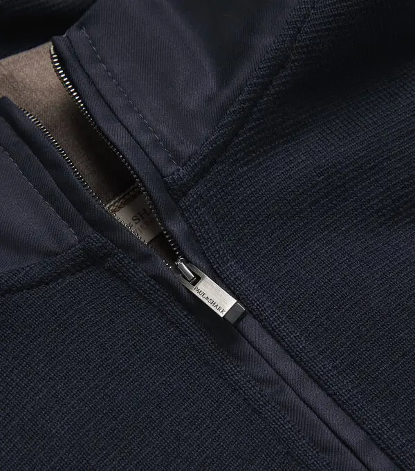 Paul & Shark Virgin Wool Quarter-zip Sweater