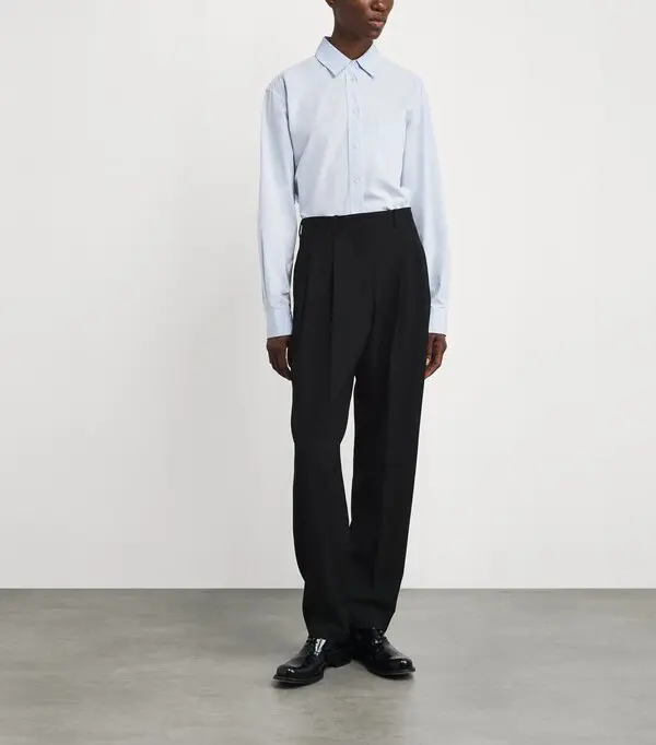 THE ROW Treve Wool Tailored Trousers
