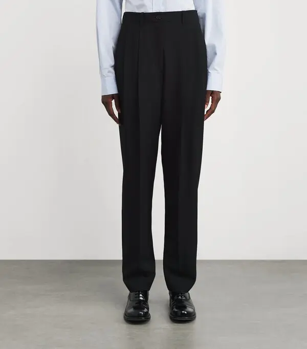 THE ROW Treve Wool Tailored Trousers