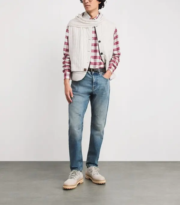 Eleventy Cotton-blend Check Shirt