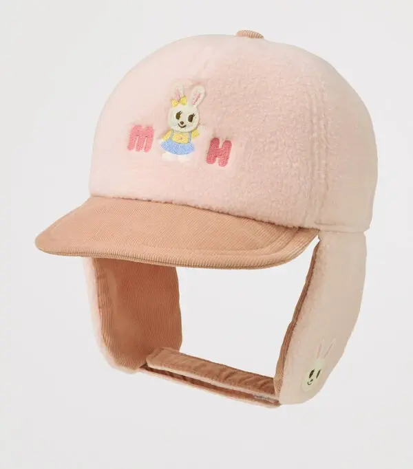 MIKI HOUSE Embroidered Pilot Cap