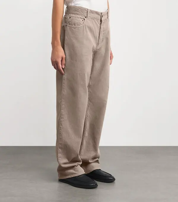 THE ROW Rossen Cotton Corduroy Trousers