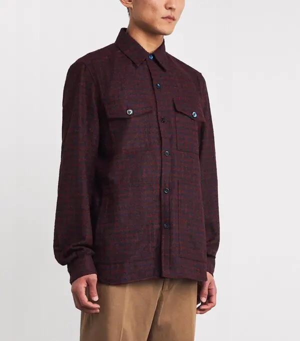 Isaia Houndstooth Overshirt