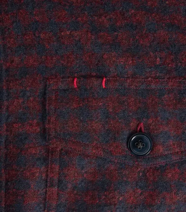 Isaia Houndstooth Overshirt