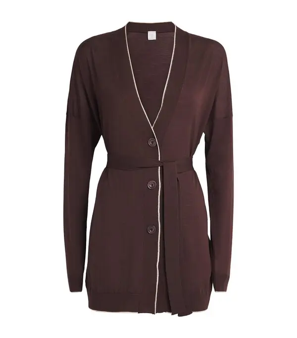 Eleventy Wool Belted Cardigan