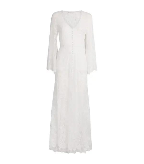 Rosamosario Silk Fatima Nightdress - White