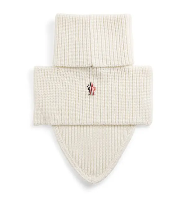 Moncler Virgin Wool Neck Warmer - White