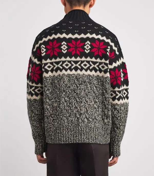 Polo Ralph Lauren Wool Snowflake Rollneck Sweater - Grey