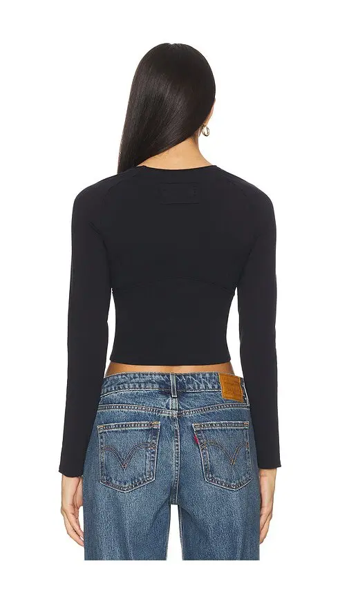 Free People We The Free Protagonist Long Sleeve - Black