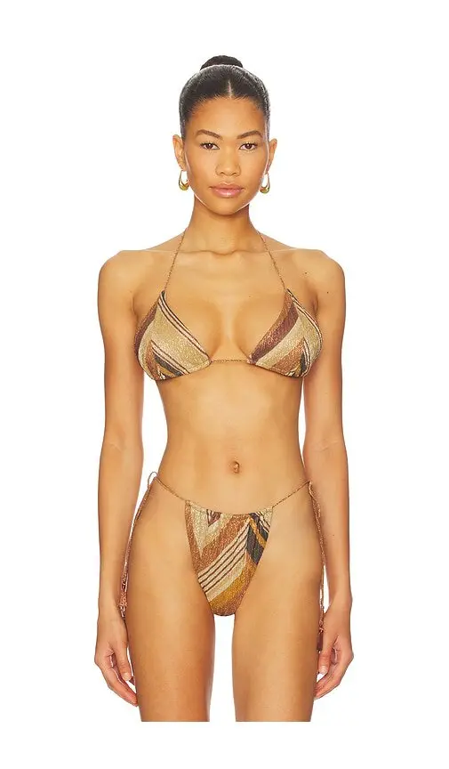 Devon Windsor Winona Triangle Bikini Top - Espresso