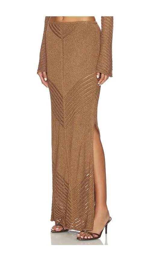 Devon Windsor Bria Maxi Skirt - Truffle
