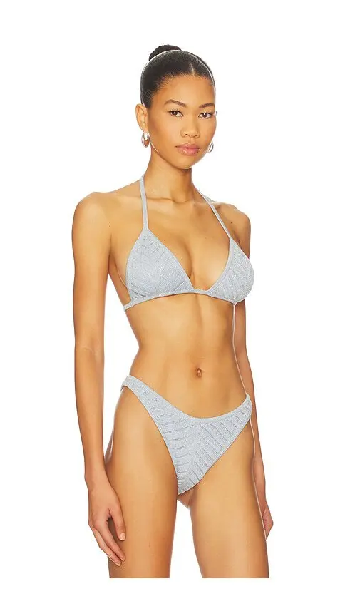 Devon Windsor Lucinda Triangle Bikini Top - Azure