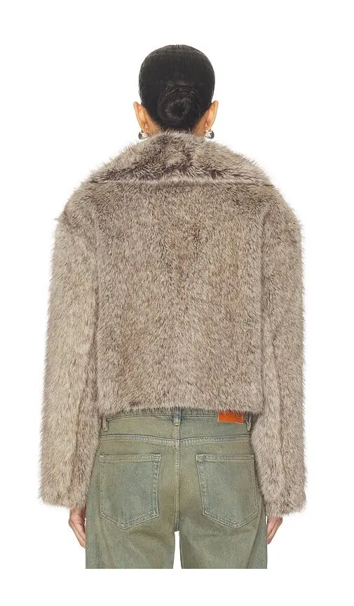 LAMARQUE Nova Faux Fur Zip-up Jacket
