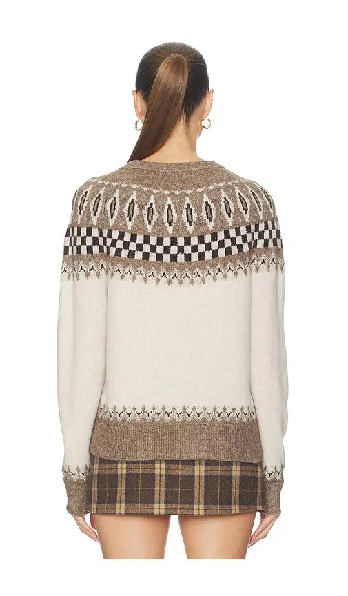Lna Tali Fair Isle Sweater