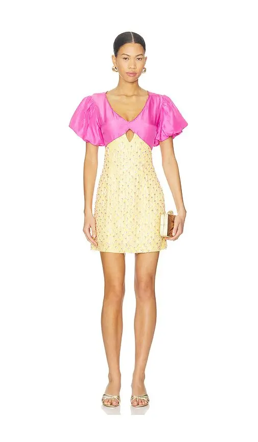 LA FUORI Lime Candy Mini Dress