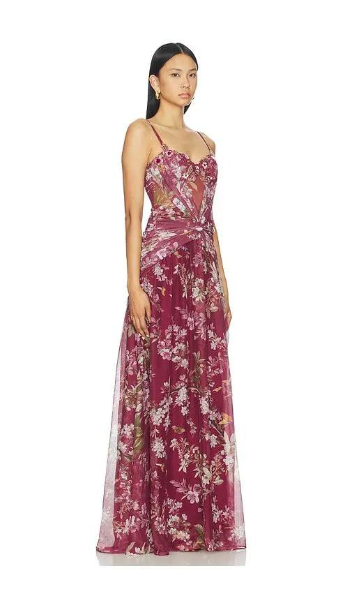 PatBO Delicata Beaded Gown
